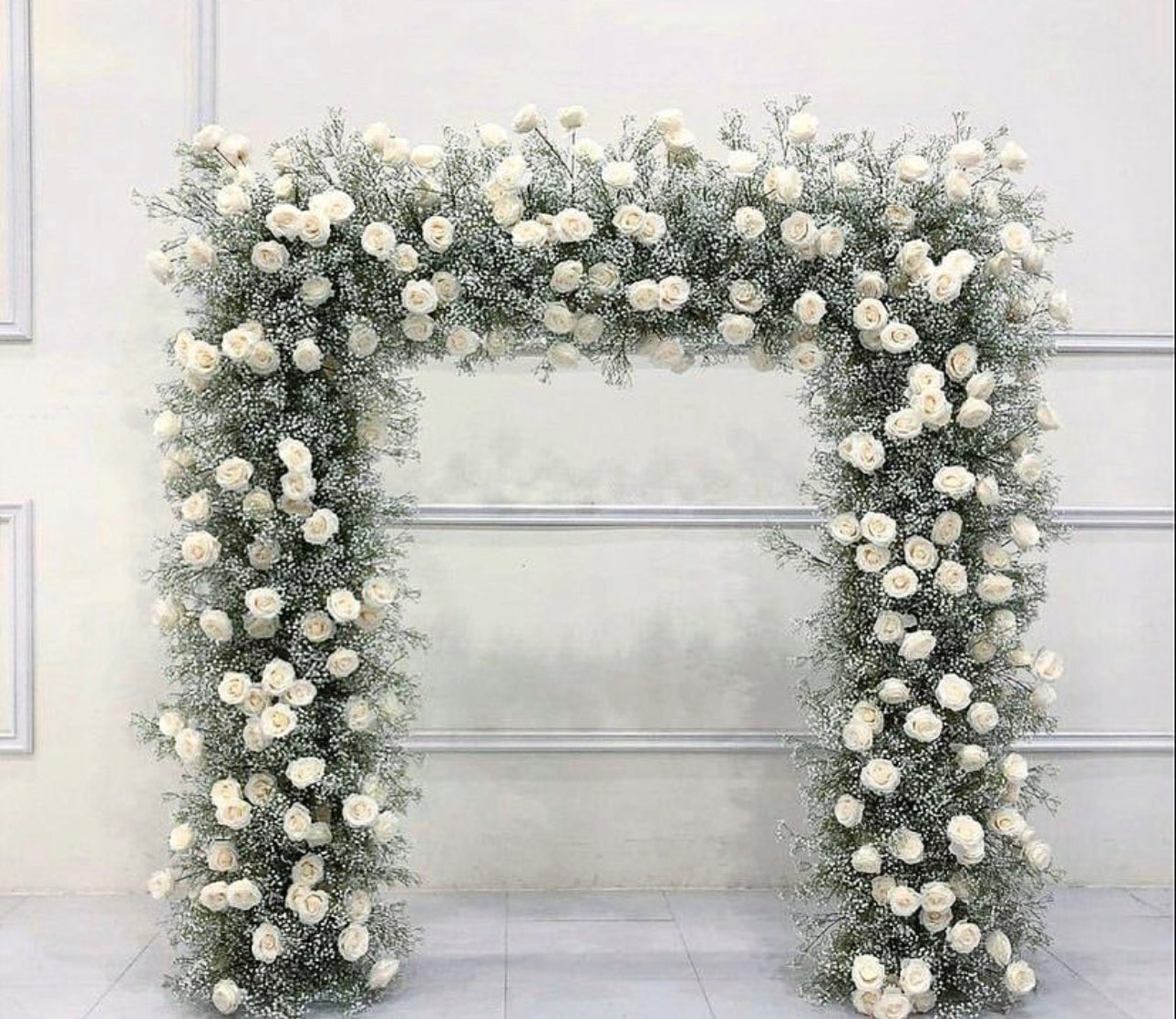 Square Floral Arch | Pittsburgh Backdrop Rentals